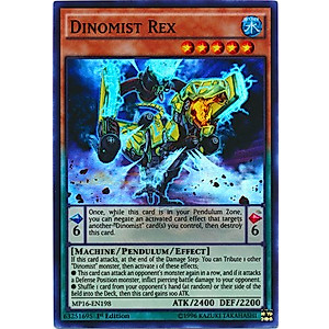 Yu-Gi-Oh! - Dinomist Rex (MP16-EN198) - Mega Pack 2016-1st Edition - Super Rare