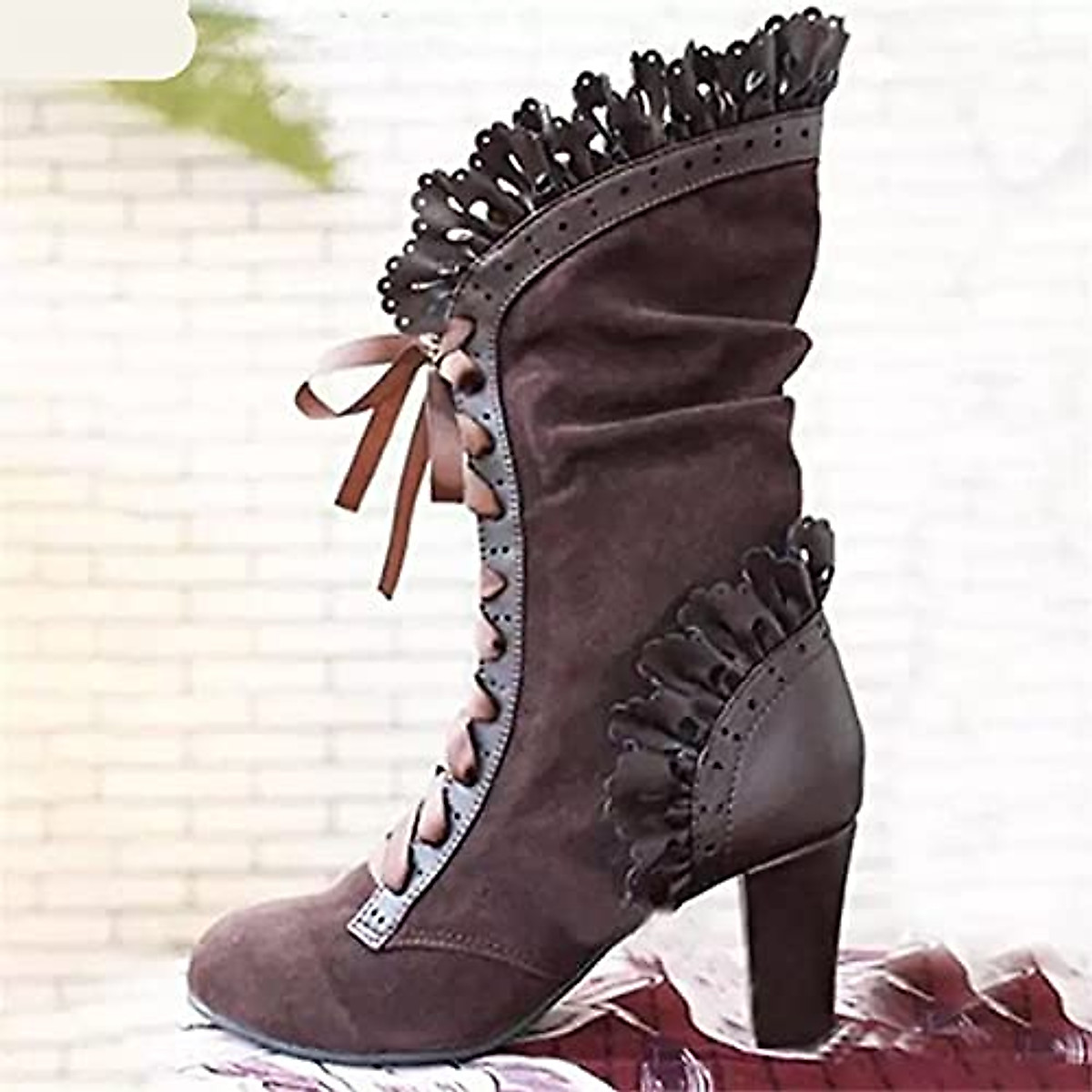 YfiDSJFGJ black leather shorts boots 2023 ankle stone pattern short ladies rhinestone high heel pointe toe comfortable garden boot cowgirl boots knee high