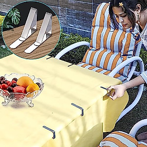 12 Pack Stainless Steel Tablecloth Clips,Heavy Duty Picnic Table Clips,Stainless Steel Table Cloth Hold Down,Clips Table Cloth Holder for Restaurant Picnics Marquees Part (Stainless Steel)
