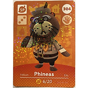 Phineas - Nintendo Animal Crossing Happy Home Designer Amiibo Card - 304