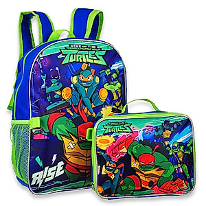 Ninja Turtles TMNT 16" Backpack With Detachable Matching Lunch Box