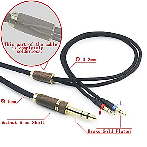 NewFantasia 10ft 6N OCC Copper Silver Plated Upgrade Audio Cable 3.5mm Male and 6.35mm Adapter Compatible with Hifiman Sundara, Ananda, Arya, HE400SE, HE4XX, HE-400i Headphone (2 x 3.5mm Version)