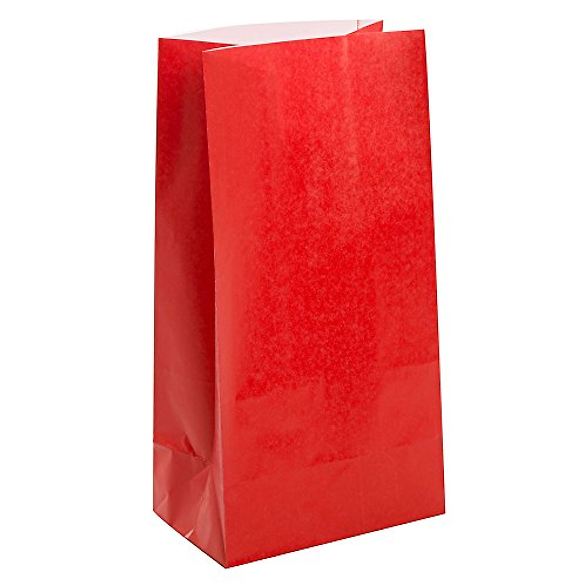 Unique Party Paper Bags, 10" x 5", Ruby Red