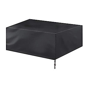 Furniture dust Proof Cover Outdoor Garden Oxford Cloth Waterproof Table Chair Dust Cover,Black (170 * 94 * 70)