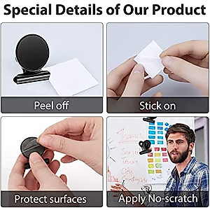 12 Pack Black Refrigerator Magnets Fridge Magnet, Magnetic Clips for Whiteboard, Magnet Clips Heavy Duty for Kitchen & Office Home Organizing