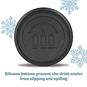 Aokpsrt Insulated 12oz Can Cooler 4 in 1 Slim Beer Can Cooler Double-walled Stainless Steel Beer Holder Suitable for Slim & Short Cans,Beer Bottles & As Drink Cup