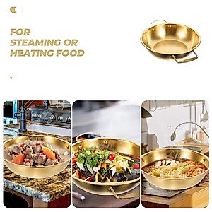 Stainless Steel Pot Pots for Cooking Ramen Cooking Pot Korean Ramen Pot Korean Stockpot Stainless Steel Noodle Pot Double Handles Pot Instant Noodle Cooker Instant Noodle Pot