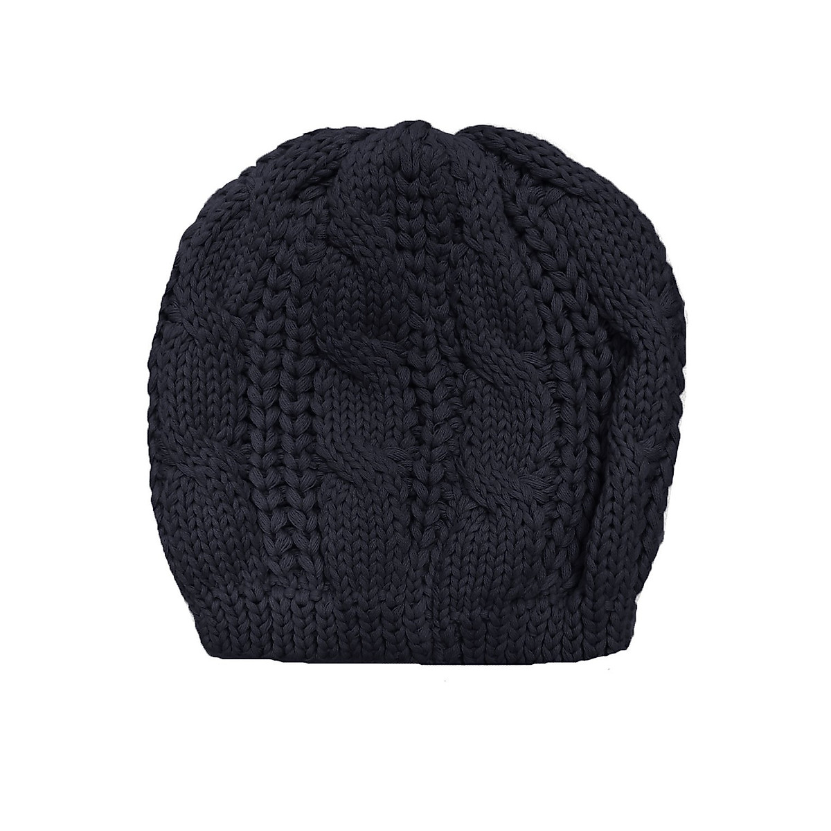 V28 Women Men Girls Boys Teens Cute Cat Ear Knit Cable Xmas Hat Cap Beanie Kittenear Black Medium