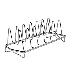 Kitchen Details Chrome Geode Organizer | Free Standing | Pots & Pans | Cutting Boards | Container Lids | Countertop and Cabinet Storage