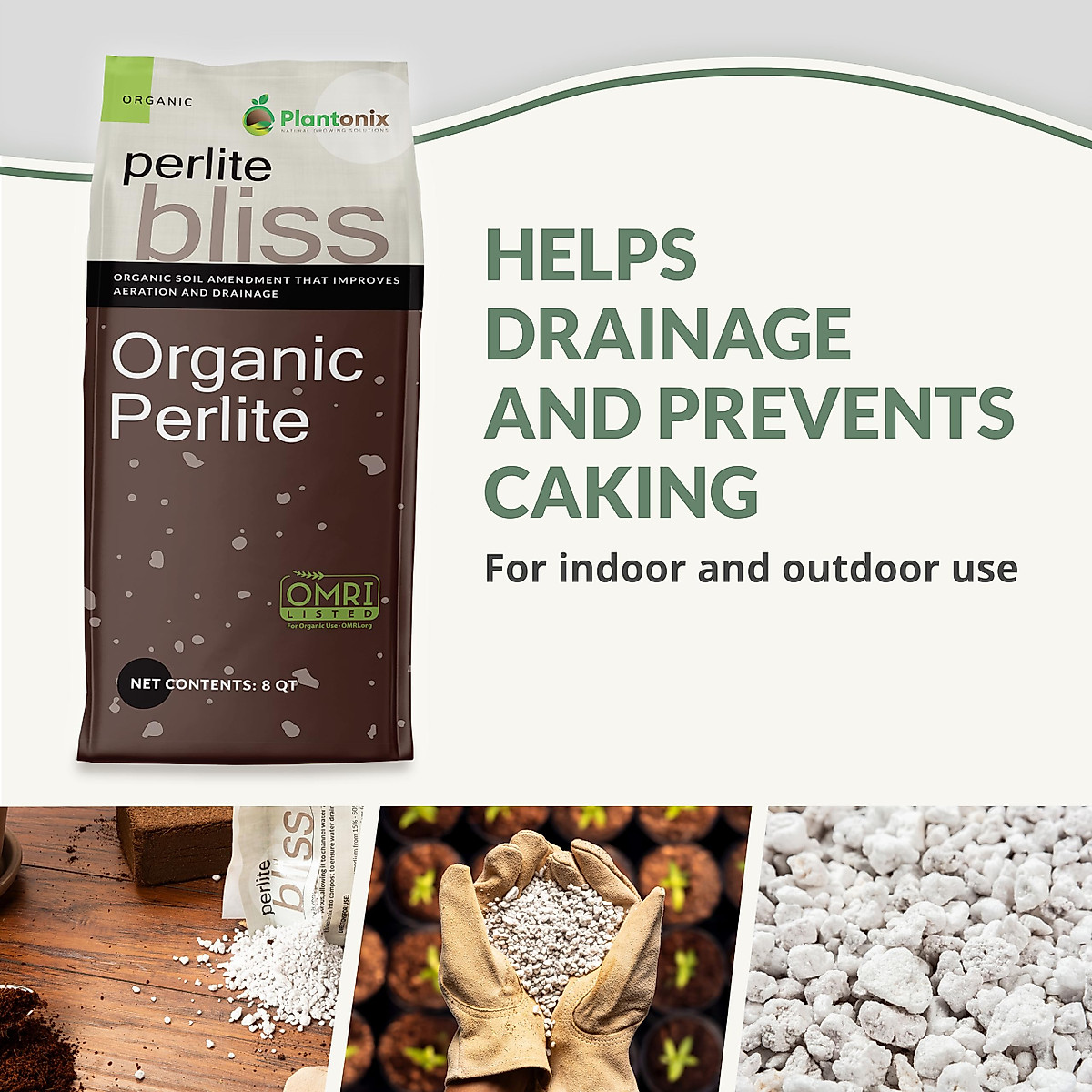 Coco Bliss 650gm Bricks (10-Pack) + Perlite Bliss (8 Qts) - Organic ...