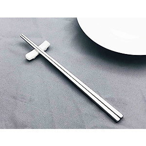 7 Pairs Multicolor Chopsticks Set, Reusable Stainless Steel Chopsticks, 304 Metal Japanese Chinese Style, Dishwasher Safe