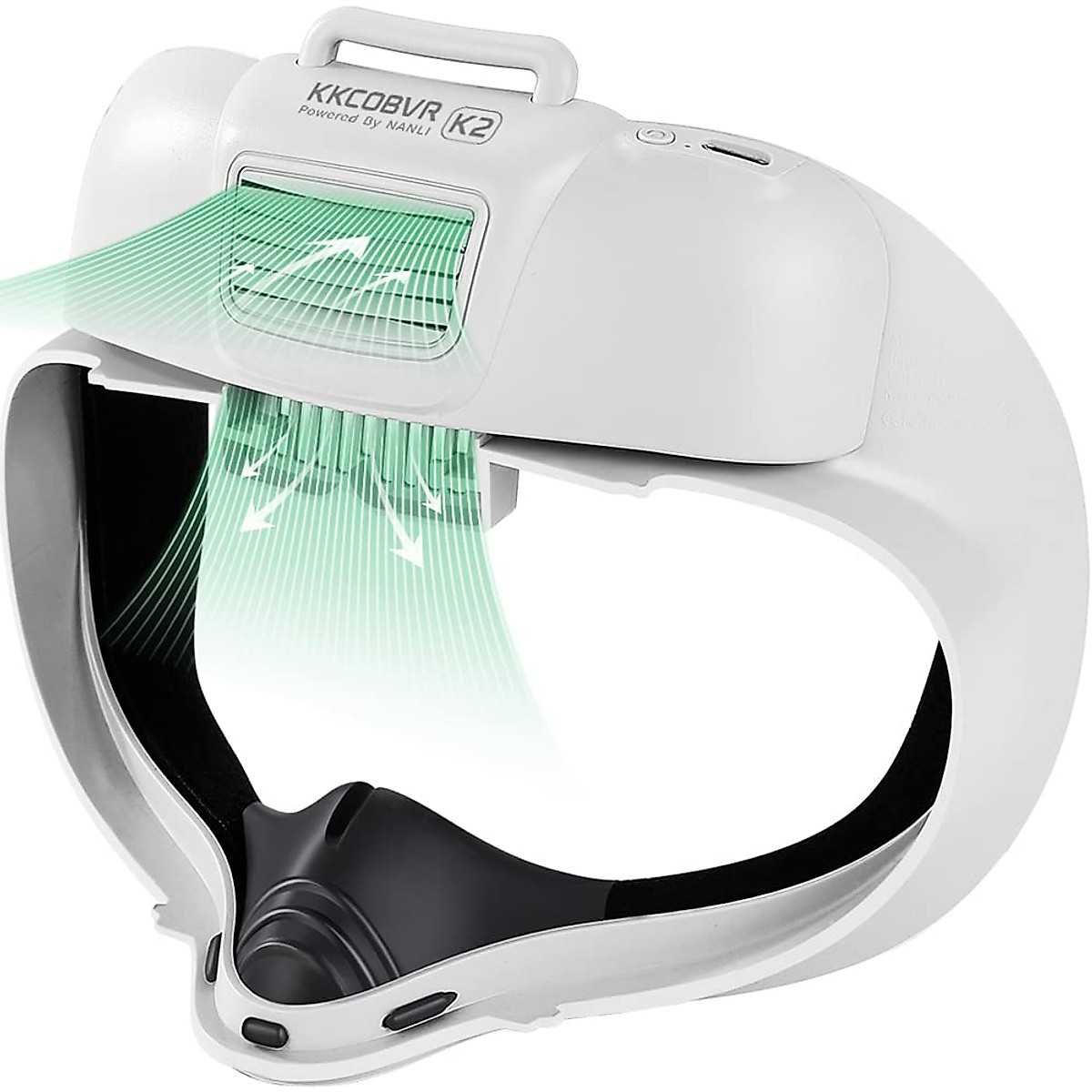 KKCOBVR K2 Face Cover with PU Leather Facial Interface Only Compatible with Meta Quest 2 Accessories Relieve Lens Fogging and Replace Fits with Oculus Quest 2 Elite Head Strap