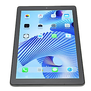 Naroote Reading Tablet, Gray Tablet 10.1 Inch Dual Camera for Work (US Plug)