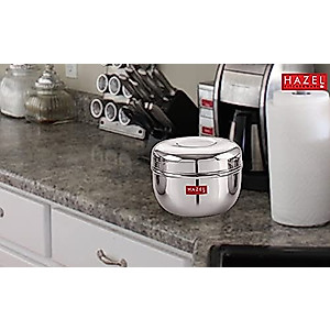 HAZEL Stainless Steel Container Set - 650 Ml, 3 Pieces, Silver
