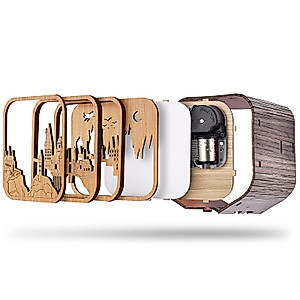 MISS LI GARDEN Musical Mechanism Movement DIY Clockwork Music Box, Fully Adapted to Forever Flowers Musical Box, Doraemon (73 Songs Option)