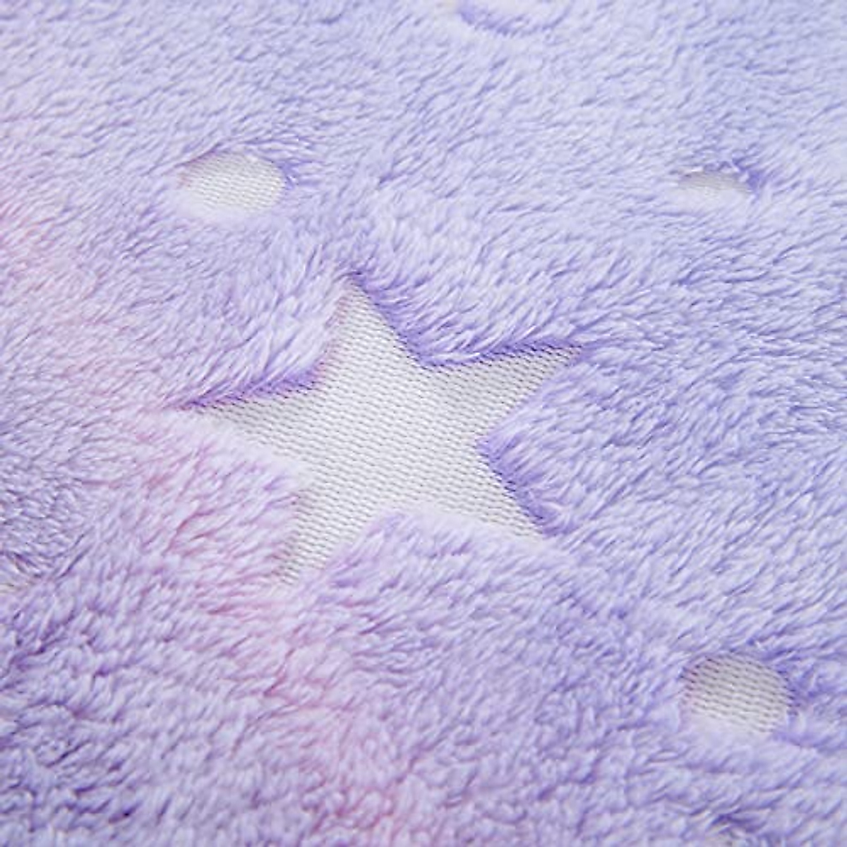 HOMBYS Glow in The Dark Comforter Set 7 Piece Full Size with Sheets, Purple Velvet Bedding Comforter Sets for Full Bed, Ultra Soft Down Alternative Comforter for Teenage Girls Kids, Bed in a Bag