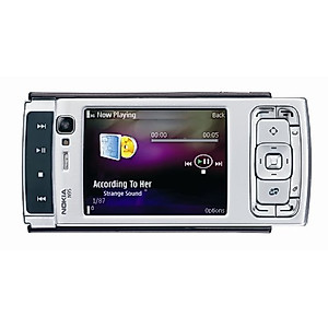 Nokia N95 Unlocked Cell Phone with 5 MP Camera, International 3G, Wi-Fi, GPS, MP3/Video Player, MicroSD Slot--International Version with Warranty (Silver/Plum)