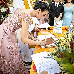 Furbeko 60 Set Guess The Dress Bridal Shower Games for Guests Include Guess The Dress Bridal Shower Game Table Sign Card White Sketching Pencils for Wedding Bridal Shower Games Party Supplies