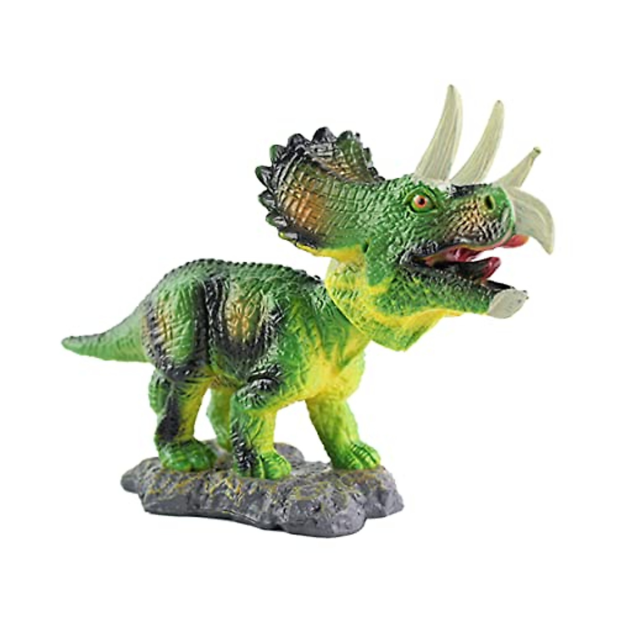 HOLIDYOYO Model Tots Toys Car Decor Model Triceratops Bobble Head Toy Bobble Head Model Car Toy Decorate Shake Your Head Green Decore