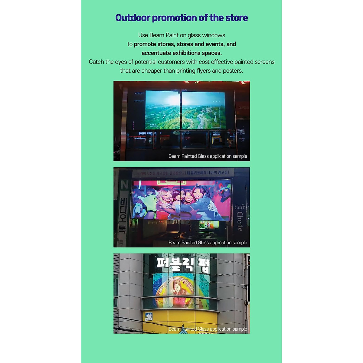 PICSHOW Beam Projector Screen Paint Basic - High Definition, 600gram, Light Gray