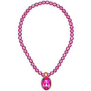 BIRLON Princess Dress Up Costume Accessories Elsa Set For Princess Cosplay Gloves Tiara Wand and Fancy Long Cape(6 Pieces) (pink)