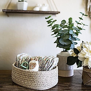 Aumterra Baby Changing Basket with Pad and Safety Straps - Luxury Macrame Design/Baby Moses Baskets/Boho Baby Decor/Baby Shower Gifts/Includes Diaper Caddy, Carry Bag and Waterproof Pad