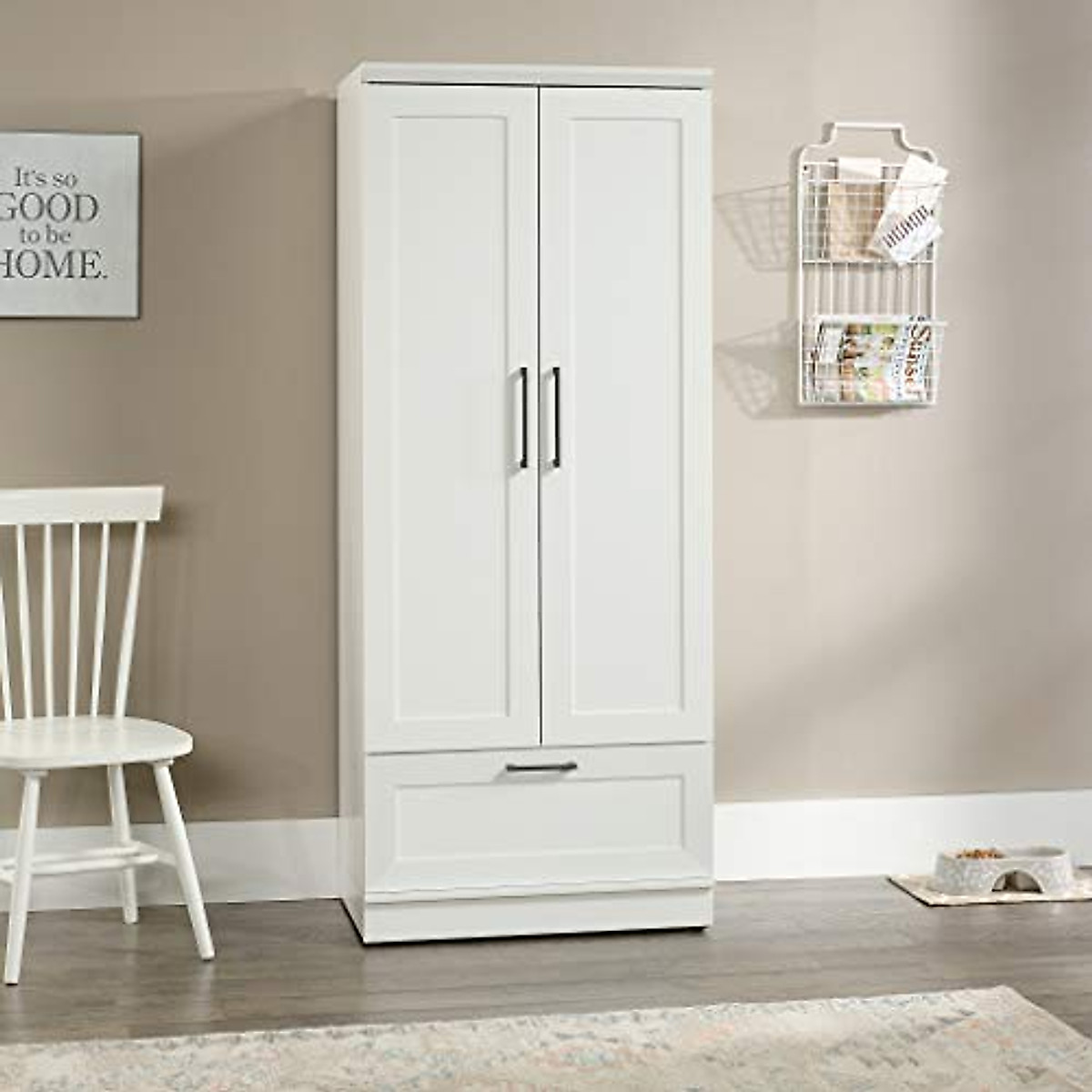 Sauder Homeplus Wardrobe, Soft White finish