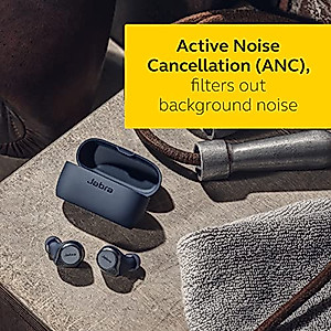 Jabra Elite Active 75t True Wireless Bluetooth, Navy – Earbuds for Running and Sport, Charging Case Included, 24 Hour Battery, Active Noise Cancelling Earbuds