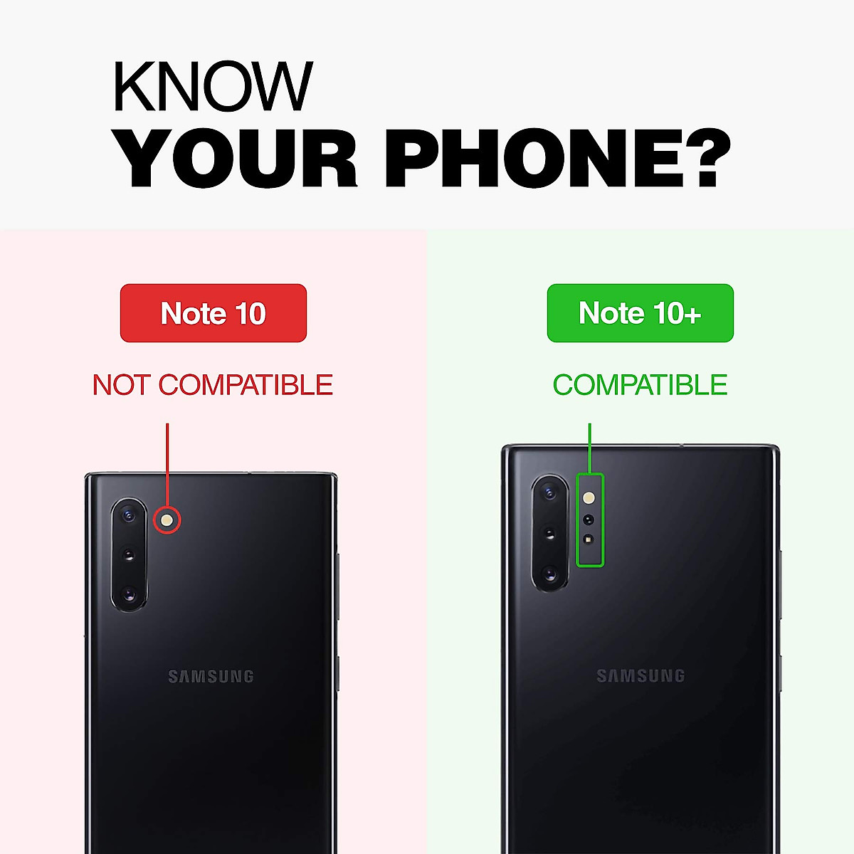 Encased Galaxy Note 10 Plus Belt Clip Case (2019 DuraClip) Ultra Slim Cover with Holster, Matte Black (Samsung Note 10+)