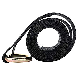 OCPTY 4 x Lasso Straps Wrecker Car Hauler Truck Tow Dolly Tire Wheel Tie Down Strap Black (2in. X 8ft.)
