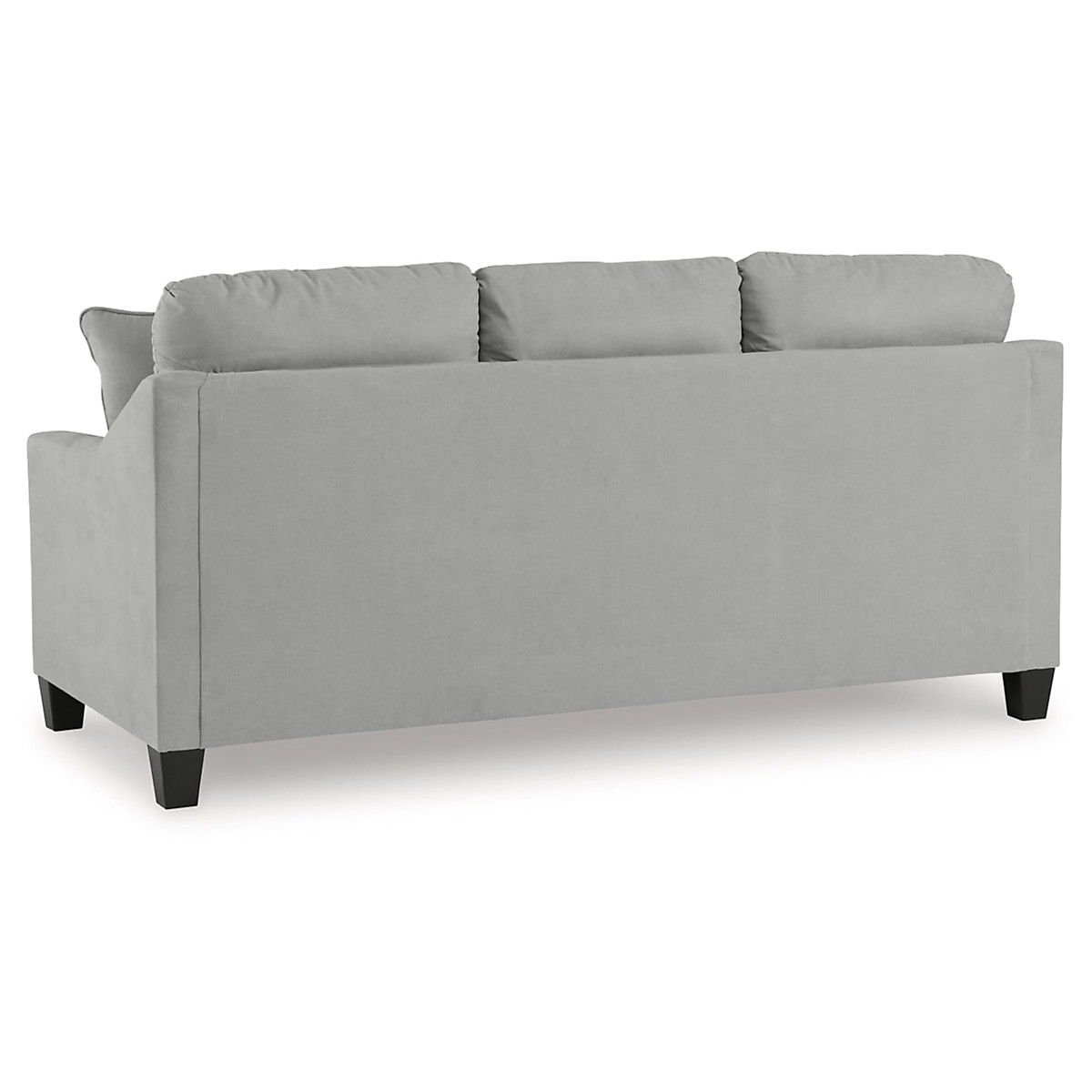 Signature Design by Ashley Adlai Casual 2-in-1 Queen Sofa Sleeper with Folding Memory Foam Mattress and 2 Toss Pillows, Light Gray