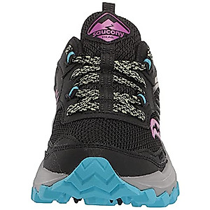 Saucony Women's Excursion TR15 Trail Running Shoe, Black/raz/Lime, 10
