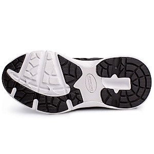 Dr. Comfort Grace Women's Double Depth Athletic Shoe - Black 8.5 Wide (C/D)