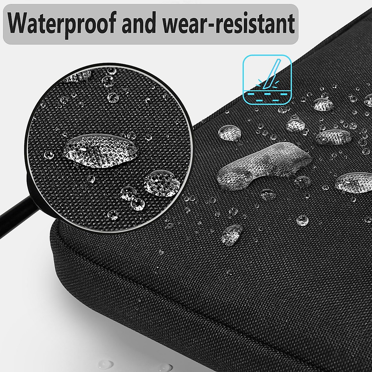 Laptop Shoulder Bag 13 13.3 14 Inch Case Compatible with MacBook Pro 14 2025-2021 M4/M3/M2/M1, Mac Air/pro 13-13.3 Inch and Most Popular 13-14 Notebooks,Spill-Resistant Briefcase, Black