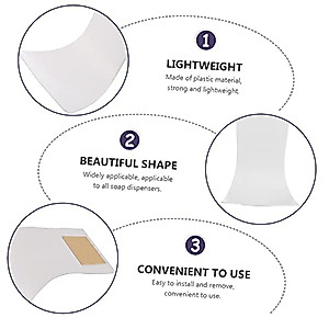 Anneome 2pcs Water Tray Soap Dispenser Plastic Serving Tray Cup Tray Refillable Bottle Drip Tray Laundry Catcher Tray Soap Drip Catcher Spray Abs Water Drop White