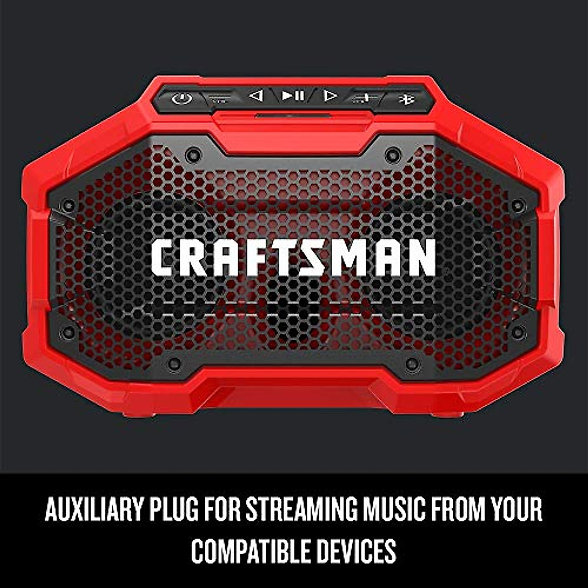 CRAFTSMAN V20 Bluetooth Speaker, Tool Only (CMCR001B) , Red