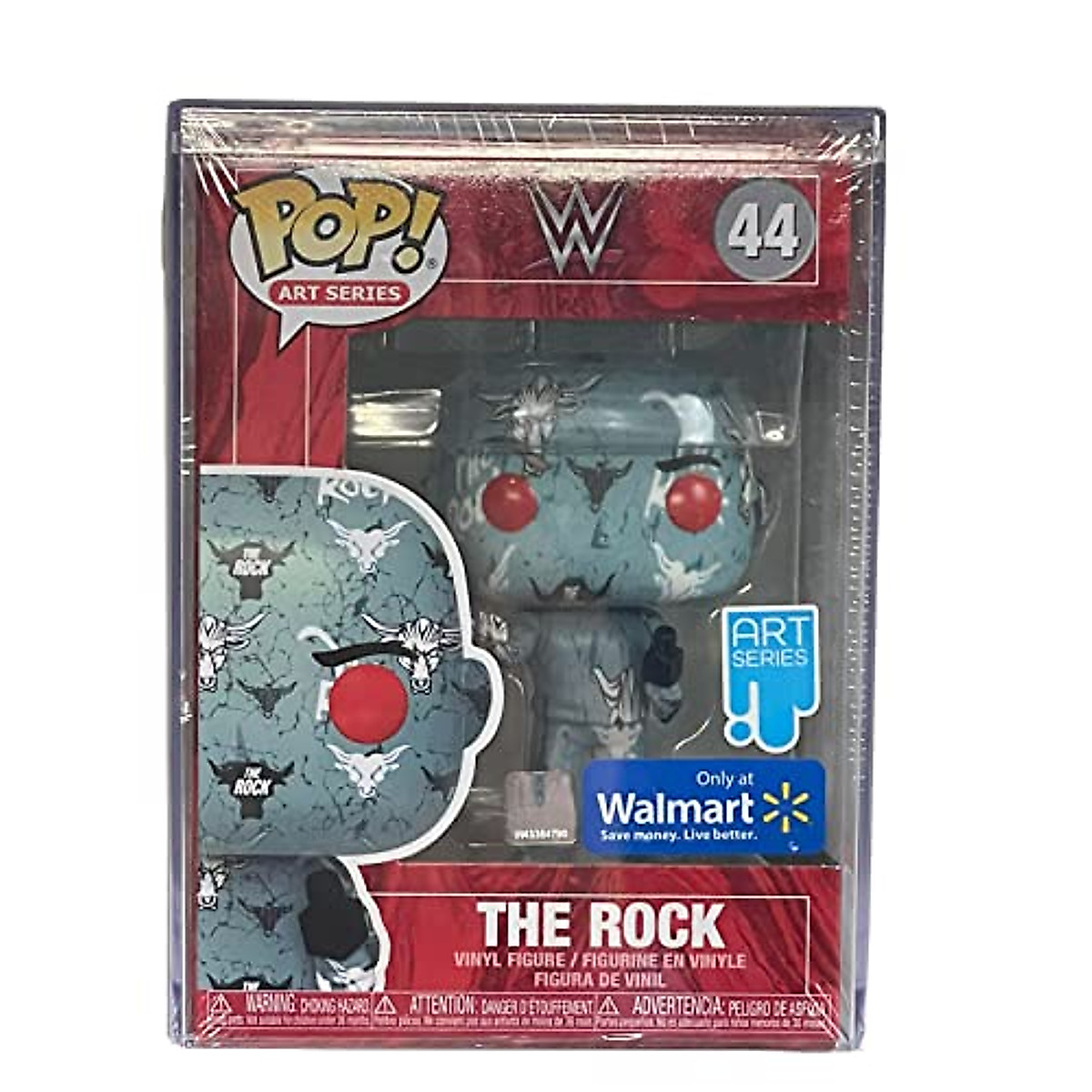 Funko Pop! WWE: The Rock Art Series Exclusive in Hard Protector
