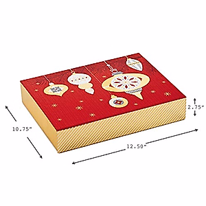 Hallmark Boxed Handmade Christmas Cards Assortment (Set of 24 Special Holiday Greeting Cards and Envelopes) (1XPX5156)