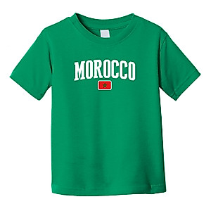 Morocco toddler soccer T-shirt national team for world cup 2022 boys girls kids Moroccan
