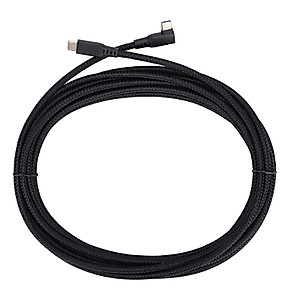 EBTOOLS USB 3.0 C to C/A Knit Cable, High Speed USB 3.0 Type C to Type A VR Heaset Cable, Used for Oculus Quest 2/1 PC(3m)