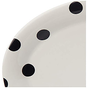 Kate Spade Deco Dot 14" Oval Serving Platter, 2.95 LB, White