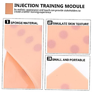 Practice Pad Skin Test Training Module Nurse Injection pad Human Body Model mannequins Manikin Injection Training Supplies Intradermal Injection Training Pad Human Skin