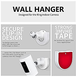 2pack Strong Adhesive Wall Mount +Adjustable Indoor/Outdoor Security Wall Mount Compatible with Arlo Pro/Pro 2/Pro 3/Ultra/Ultra 2,Ring Indoor Cam, eufyCam E/2C