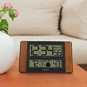 La Crosse Technology Wall/Table Clock, 6.61-inch x 11.1-inch x 1.14-inch (513-1417CH-INT)