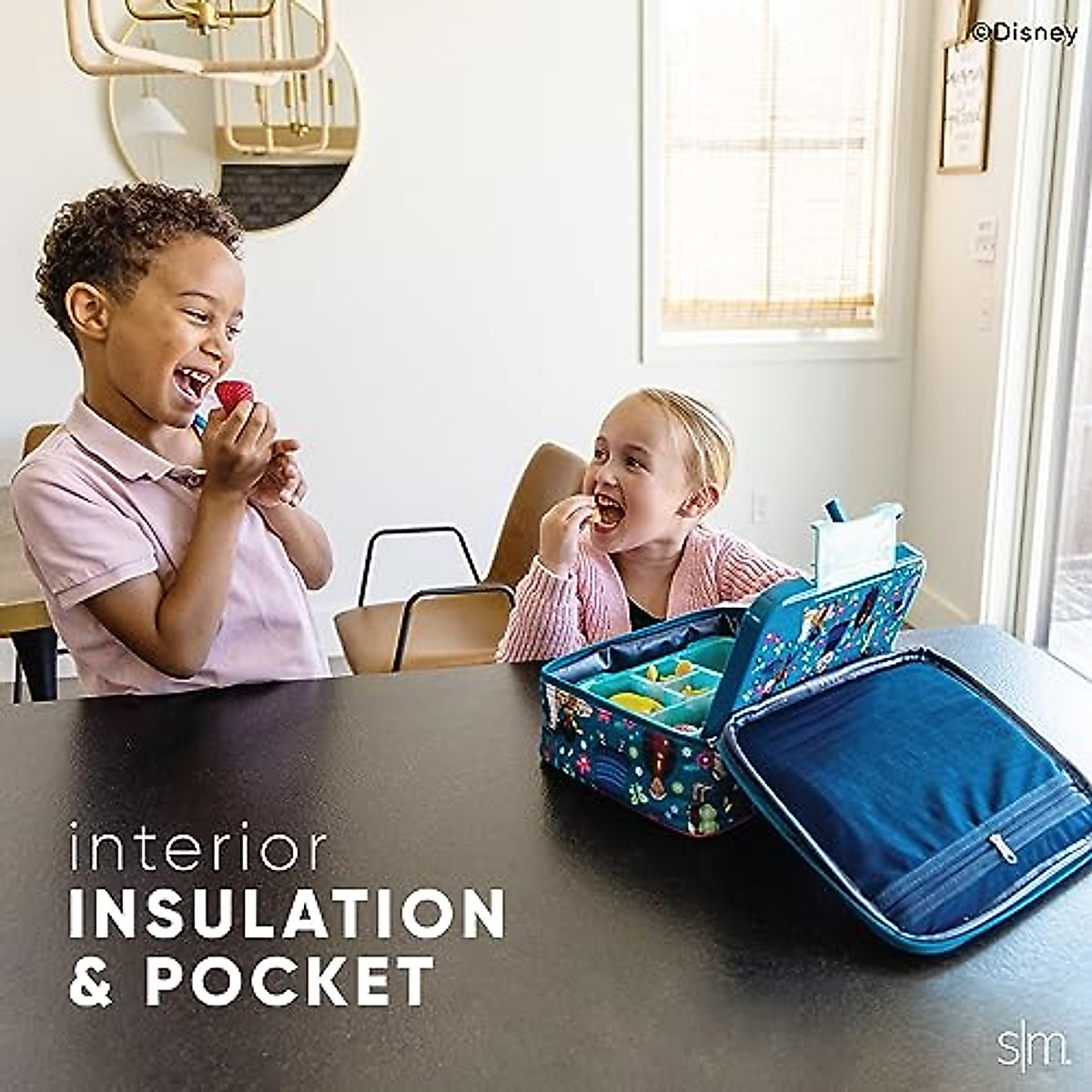 Simple Modern Disney Kids Lunch Box for Toddler | Reusable Insulated Bag for Girls | Meal Containers for School with Exterior and Interior Pockets | Hadley Collection | Minnie Mouse Rainbows