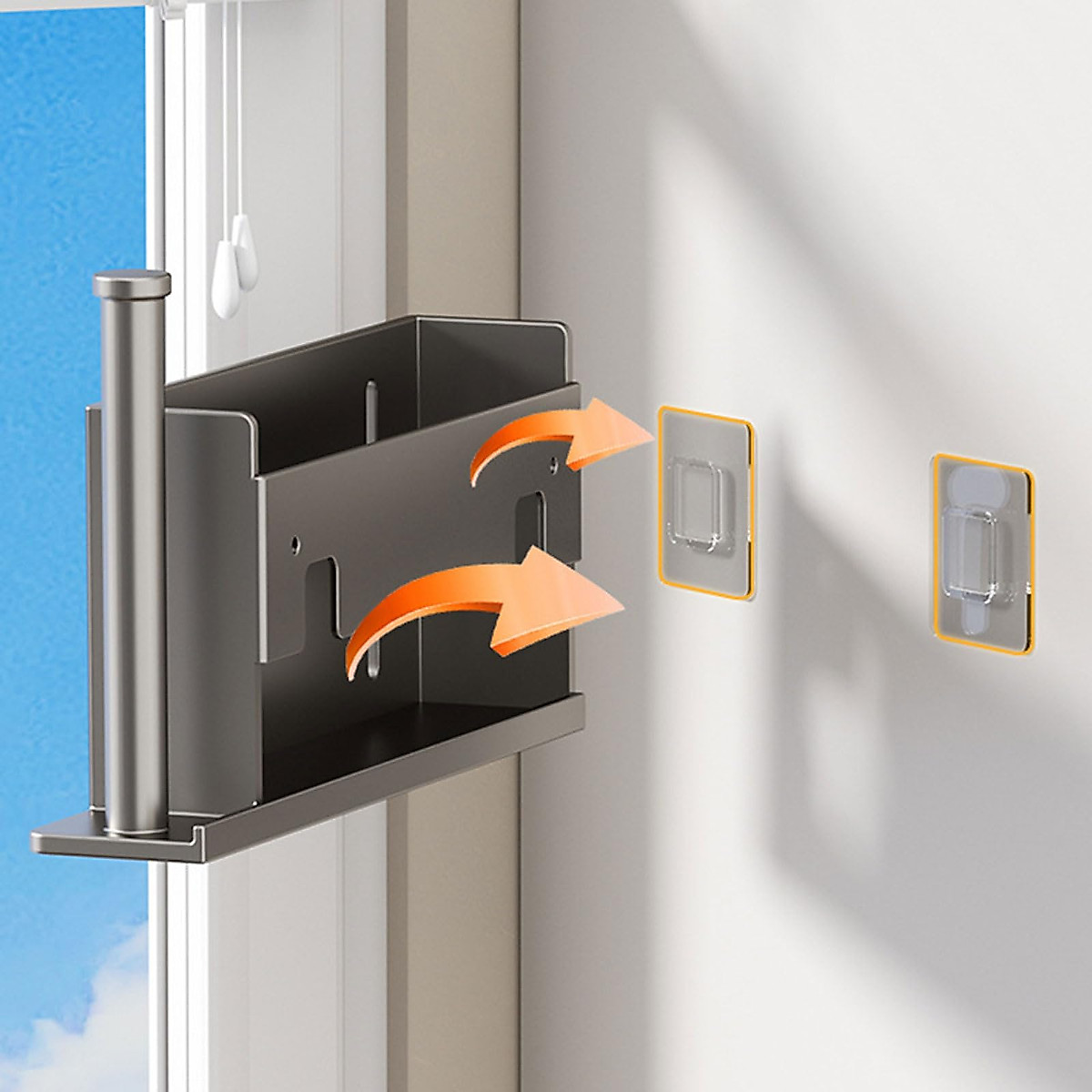 KATAZO Convenient Kitchen Cabinet Organiser for Foil and Sandwich Bags Cupboard Door Storage Box Wall Mounted Bathroom Rack