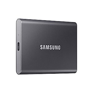 SAMSUNG T7 Portable SSD, 2TB External Solid State Drive, Speeds Up to 1,050MB/s, USB 3.2 Gen 2, Reliable Storage for Gaming, Students, Professionals, MU-PC2T0T/AM, Gray