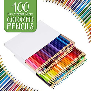 Crayola Adult Colored Pencils (100ct), Coloring Pencils, Easter Basket Gifts, Great for Adult Coloring Books