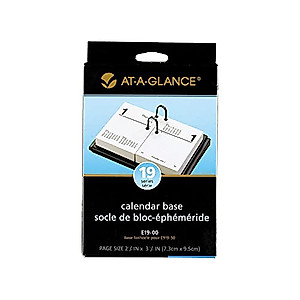 At-A-Glance E1900 Desk Calendar Base, Black, 3-Inch X 3 3/4-Inch