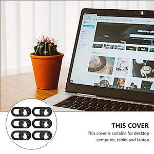 SOLUSTRE Slide Blocker 6 PCS camera cover camera privacy cover phone camera blocker laptop cam cover rainbow webcam cover slide animal webcam cover smartphone webcam cover lapdesk lens cap